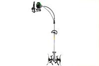 China 43cc Manual Rotary Gasoline Power Tiller Petrol Brush Cutter For Agriculture for sale