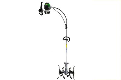 China 43cc Manual Rotary Gasoline Power Tiller Petrol Brush Cutter For Agriculture for sale