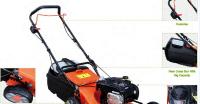 China Orange Hand Push Garden Lawn Mower Steel Deck 4.0hp Gasoline Power 139cc for sale