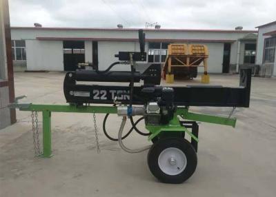 China Gasoline 6.5HP Mechanical Wood Splitter , Max Force 22 Ton Hand Log Splitter for sale