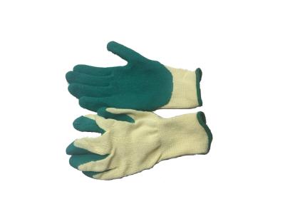 China Working Coated Latex Rubber Gloves / 10 Gauge Natural Latex Gloves For Farm for sale