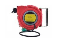 China Adjustable Gardening Machines Retractable Extension Cord Reel Roller With PP Case for sale