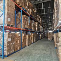 China Steel Q235 Warehouse Pallet Racking Customized Width Large Capacity Storage Shelves for sale
