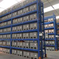 China Steel Warehouse Pallet Shelving 1.5-2.5mm Depth Industrial Pallet Racks Corrosion Protection for sale