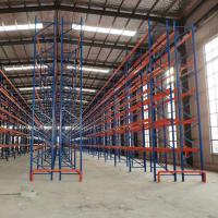 China Combination Structure Industrial Racks For Warehouse Orange Blue Grey Green Color for sale