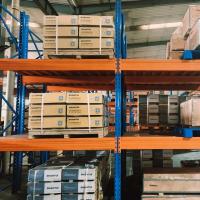 China Customized Warehouse Pallet Rack With Orange Industrial Adjustable Heavy Duty Racks for sale