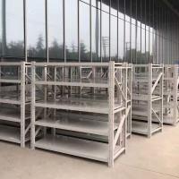 China 5Tier Adjustable Warehouse Boltless Metal Shelving Units Rivet Rack Steel Shelving for sale