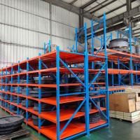 China 5 Shelves Warehouse Storage Rack Metal Boltless Industrial Shelving Customized Width for sale