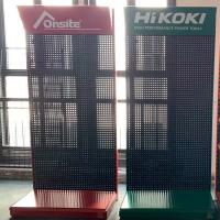 China Metal Construction Supermarket Display Rack Grocery Gondola Shelving Customizable Size for sale
