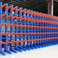 China Industrial Q235B Steel Cantilever Storage Racks Adjustable Pipe Storage Shelf OEM Size for sale