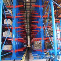China Industrial Q235B Steel Cantilever Storage Racks Adjustable Pipe Storage Shelf OEM Size for sale