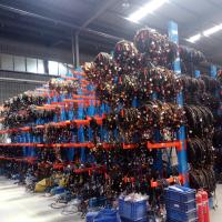 China Industrial Q235B Steel Cantilever Storage Racks Adjustable Pipe Storage Shelf OEM Size for sale
