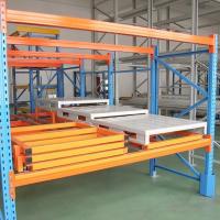 China 1000kg Push Back Racking System High Density Storage Press In Shelving Robust Design for sale