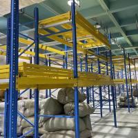 China Powder Coated Warehouse Storage Push Back Pallet Racking Corrosion Protection for sale
