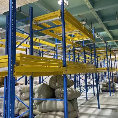 China Powder Coated Warehouse Storage Push Back Pallet Racking Corrosion Protection for sale