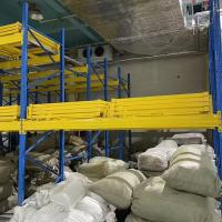 China Powder Coated Warehouse Storage Push Back Pallet Racking Corrosion Protection for sale