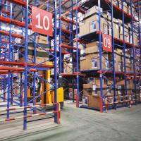 China Powder Coated Steel Construction Drive In Racking For Heavy Duty Warehouse Storage for sale