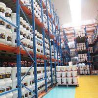 China 2-7 Levels Steel Drive In Racking Heavy Duty Pallet Racking System Customized Depth for sale