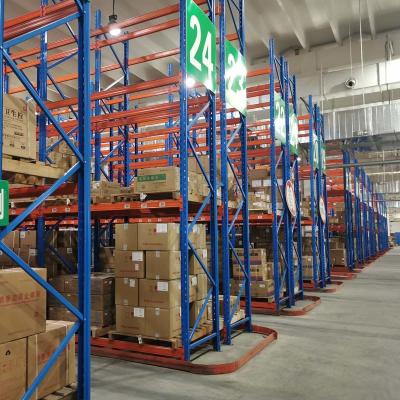China Customized 1000kg-2000kg Vna Pallet Racking Powder Coating For Warehouse Storage for sale