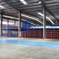 China 2-3 Levels Steel Construction Mezzanine Rack Multi Level For Warehouse Storage for sale