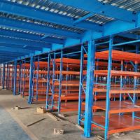 China Customized Length Steel Mezzanine Shelving Heavy Duty Industrial Storage Solutions for sale