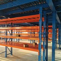 China Customized Length Steel Mezzanine Shelving Heavy Duty Industrial Storage Solutions for sale