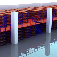 China Multi Level Warehouse Steel Structure Platform Robust Construction Custom Dimensions for sale