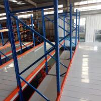China OEM Size Steel Mezzanine Rack Industrial Warehouse Customizable Depth for sale