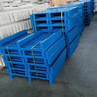 China 4 Way Metal Warehouse Steel Pallets Heavy Duty Single Faced 1000 - 2000 Kg for sale