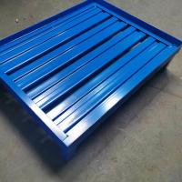 China 4 Way Metal Warehouse Steel Pallets Heavy Duty Single Faced 1000 - 2000 Kg for sale