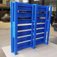 China 4 Way Metal Warehouse Steel Pallets Heavy Duty Single Faced 1000 - 2000 Kg for sale