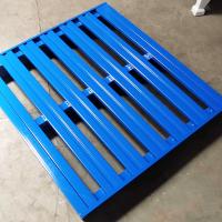 China 1000 - 2000Kg Warehouse Steel Pallet Metal Frame Pallet Customized Color Wear Resistant for sale
