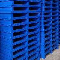 China Heavy Duty Steel Pallets 500KG-3000KG Load 2 Way 4 Way Entry Metal Pallets for sale