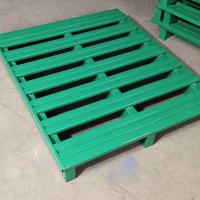 China Heavy Duty Steel Pallets 500KG-3000KG Load 2 Way 4 Way Entry Metal Pallets for sale
