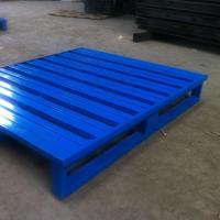 China Heavy Duty Steel Pallets 500KG-3000KG Load 2 Way 4 Way Entry Metal Pallets for sale