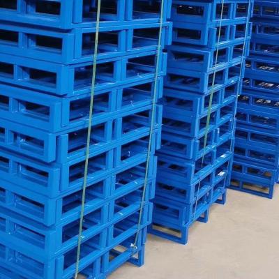 China 2 Way Entry Steel Pallets Heavy Duty Storage 500KG-3000KG Load Capacity for sale