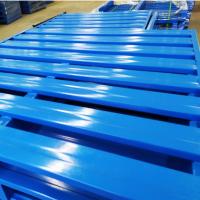 China Customized Industrial Warehouse Steel Pallet Heavy Duty Steel Pallet 2 Way Entry for sale
