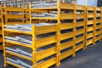 China Customized Warehouse Storage Steel Pallet Box Storage  Metal Pallet Bins for sale
