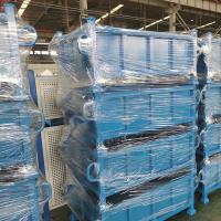 China Industrial Grade Steel Grid Metal Pallet Box Powder coated For Warehouse Storage for sale