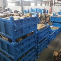 China Industrial Grade Steel Grid Metal Pallet Box Powder coated For Warehouse Storage for sale