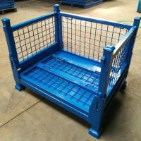 China Customized Industrial Warehouse stackable pallet boxes Heavy Duty Storage Cage for sale