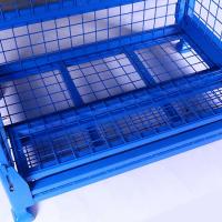 China Customizable Space Saving Steel Pallet Box Heavy Duty Nestable Storage Box for sale
