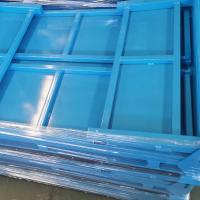 China Industrial Warehouse Grid Storage Metal Pallet Box Space Saving Design Multiple Colors for sale