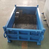 China OEM Size Heavy Duty Metal Pallet Box Foldable Design For Industrial Storage for sale