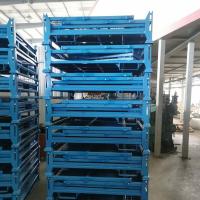 China Steel Construction Foldable Wire Mesh Container Easy Organization Industrial Use for sale