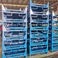 China Steel Construction Foldable Wire Mesh Container Easy Organization Industrial Use for sale