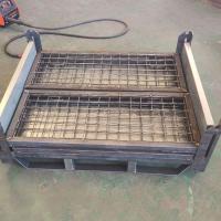 China Steel Construction Foldable Wire Mesh Container Easy Organization Industrial Use for sale