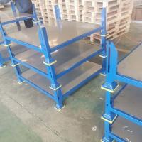 China Industrial Warehouse Storage Grid Metal Pallet Box Stackable High Durability for sale
