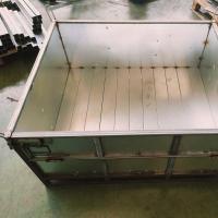 China Industrial Warehouse Storage Grid Metal Pallet Box Stackable High Durability for sale