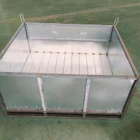 China Industrial Warehouse Storage Grid Metal Pallet Box Stackable High Durability for sale